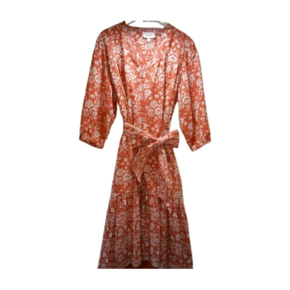 Cleobella | Dresses | Cleobella Sara Midi Dress In Terracota | Poshmark